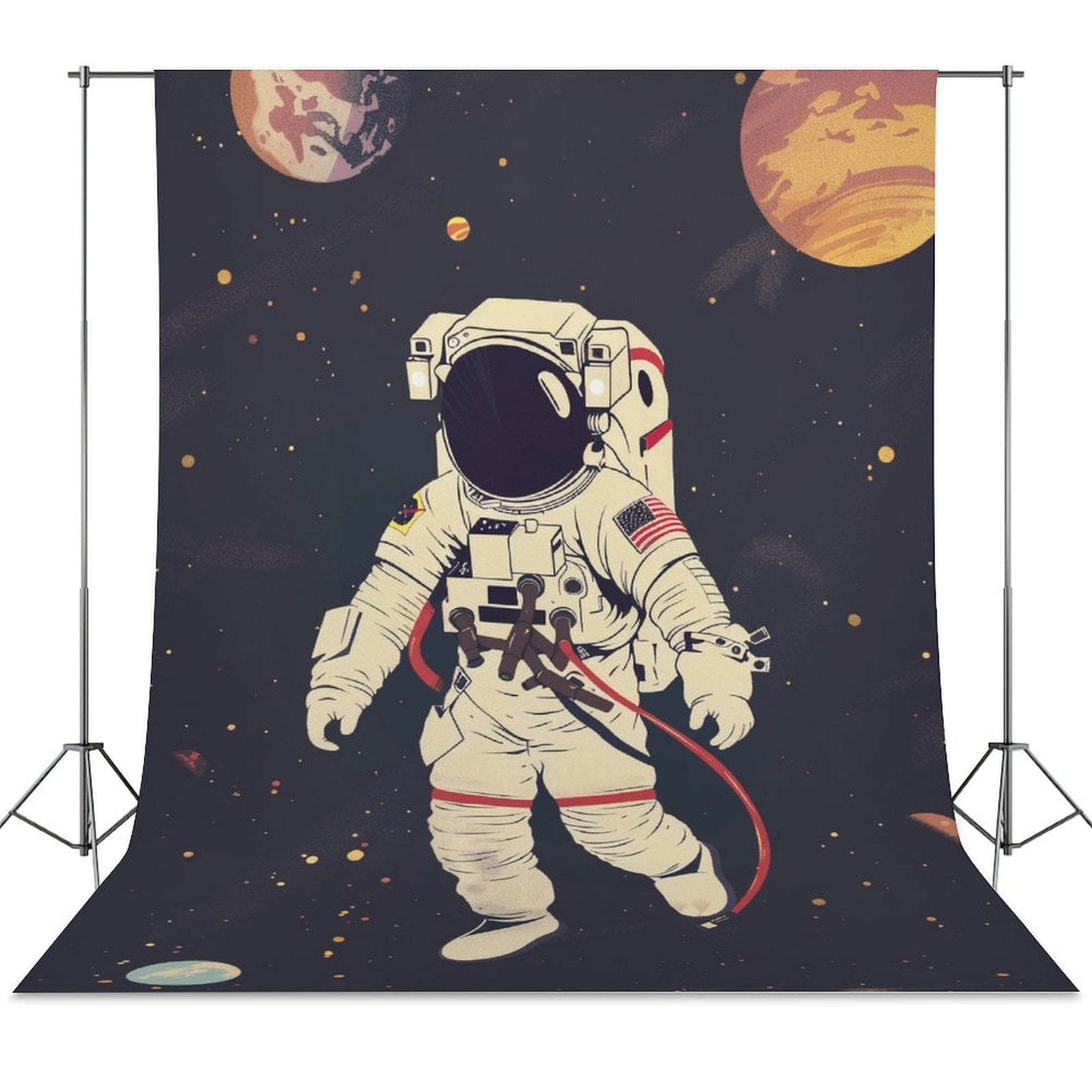 Astronauts in Space Backdrops for Photography for Party Backdrop ...