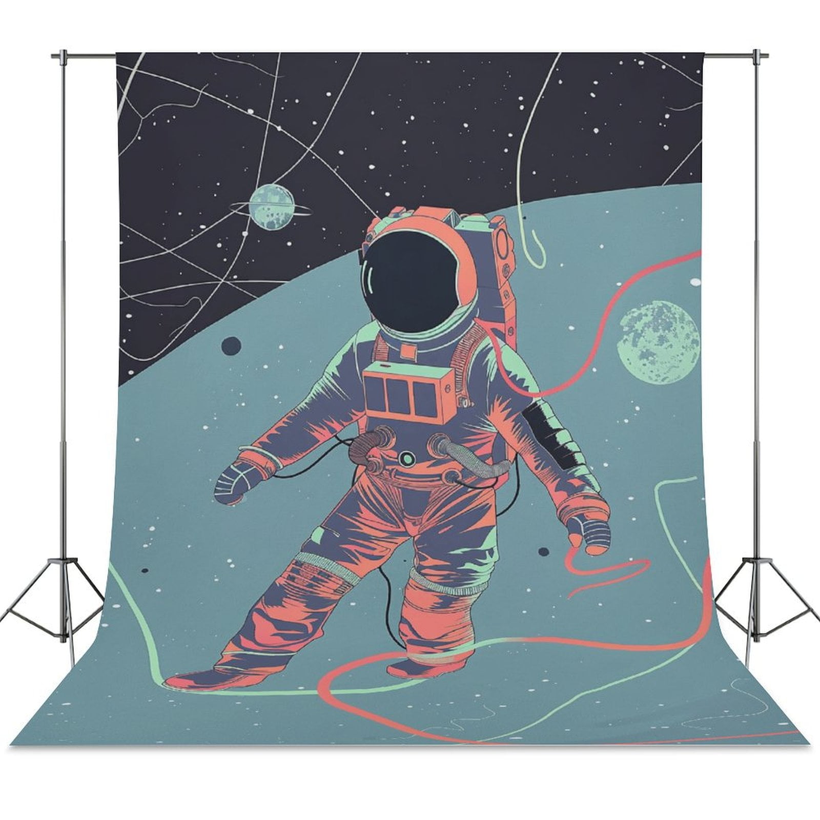 Astronauts in Space Backdrops for Photography for Party Backdrop ...