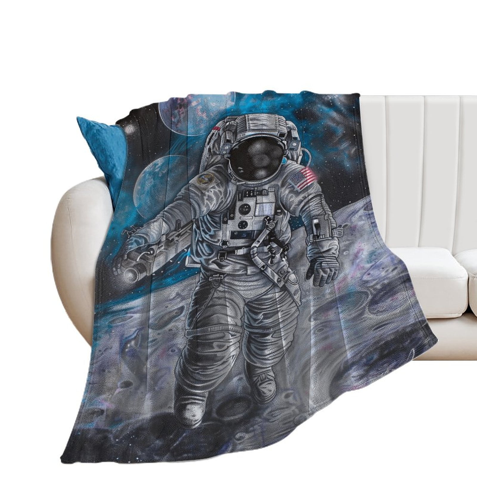 Astronauts in Space Blanket for Bed Throw Blanket for Women, Men And ...