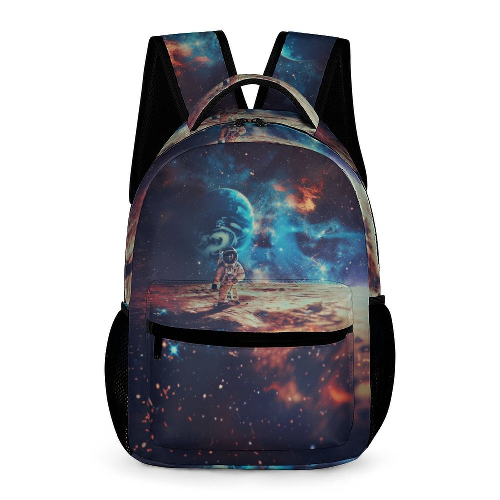 Astronauts walk in space School Backpack for Teen Girls Bookbags ...