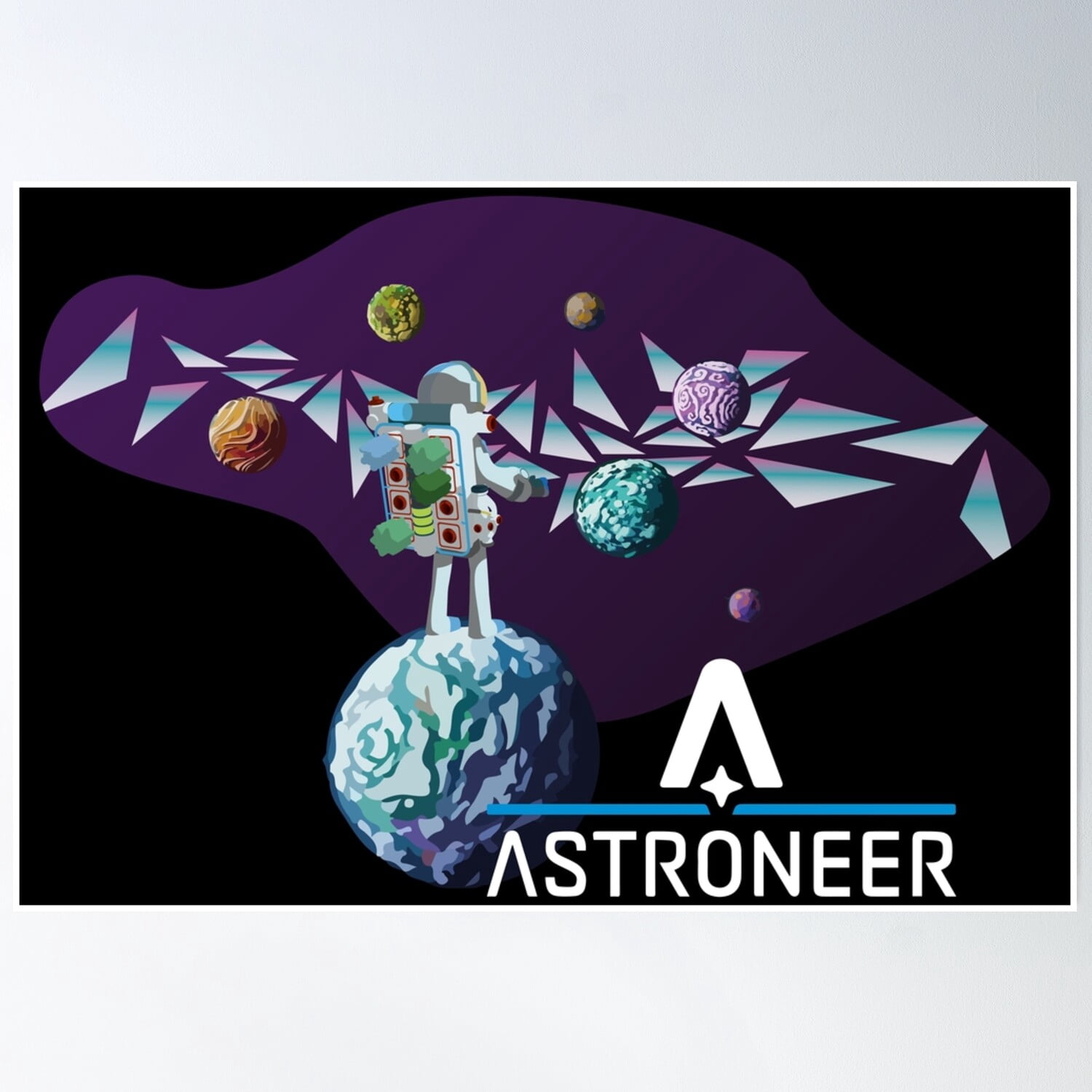 Astroneer Space Poster Wall Art, Modern Wall Decor, 12x18 UNFRAMED ...