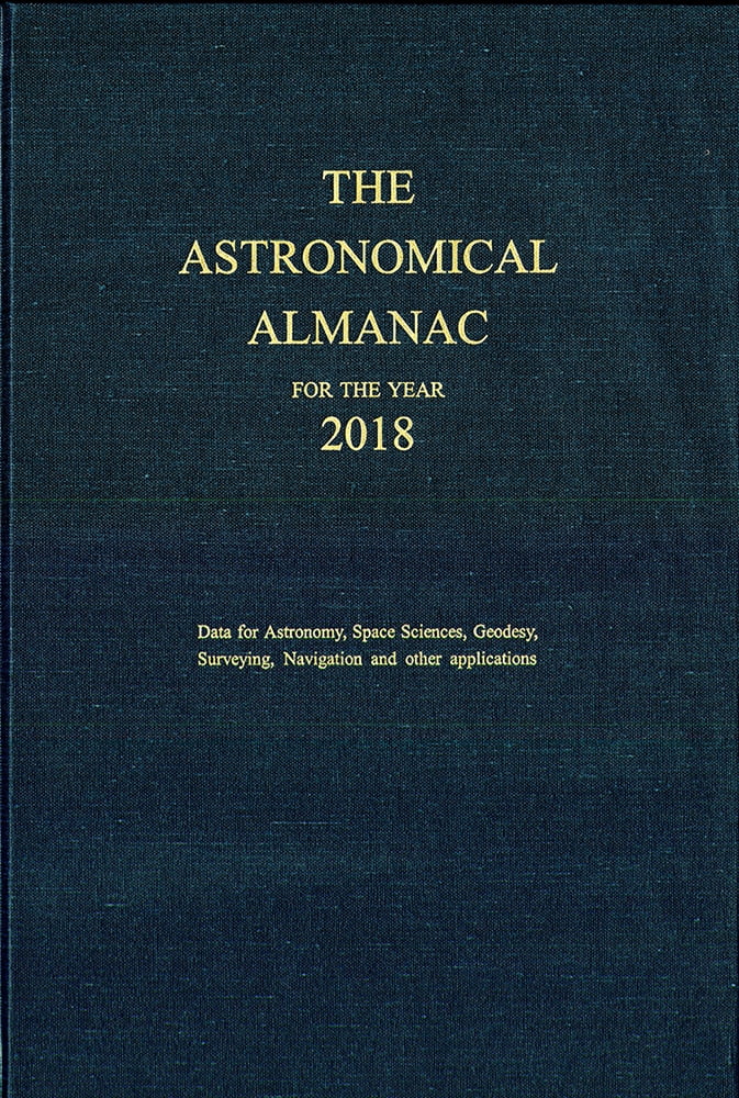 Astronomical Almanac for the Year 2018 (Hardcover) - Walmart.com