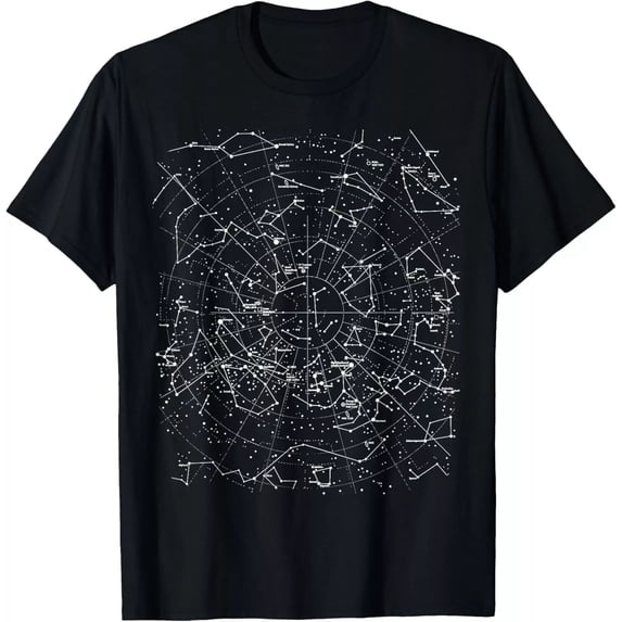 Astronomy Constellations Map_ Stars Galaxy Celestial Gift Unisex T ...