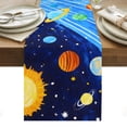 Astronomy Cotton Linen Table Runner Planets Saturn Sun Stars Galaxy ...