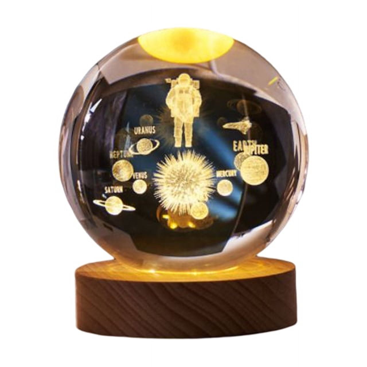 Astronomy Crystal Lights Glowing Planetary Astronaut Ball Night Lights ...