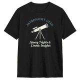 Astronomy Geek Telescope Vintage Graphic Tee for Men and Women, Fun ...