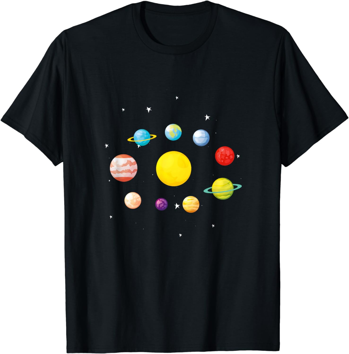 Astronomy Science Nerd Solar System Planet Sun Moon T-Shirt - Walmart.com
