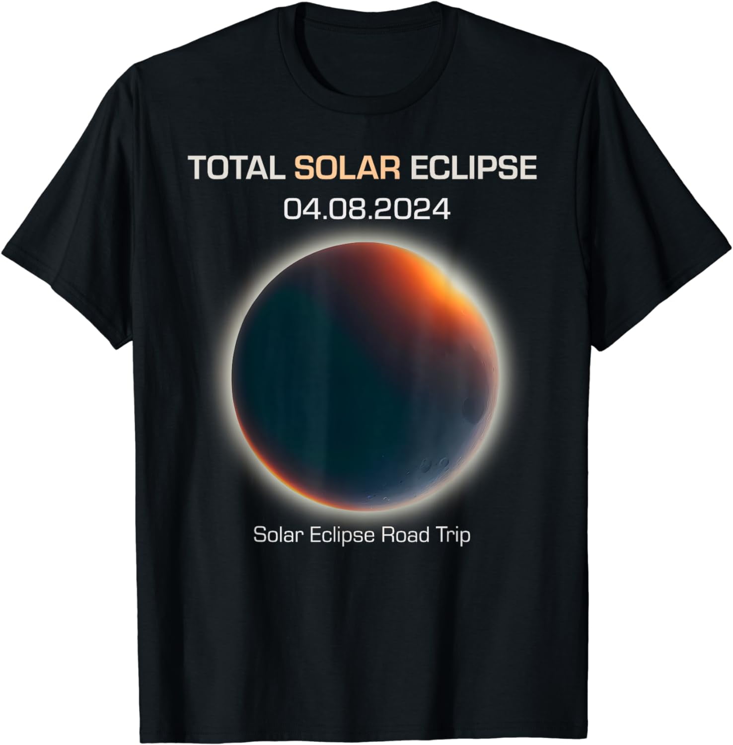 Astronomy Solar Eclipse Road Trip Minimalistic Solar Eclipse T-Shirt ...