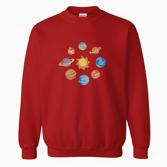 Astronomy Solar System Space Planet Science Lover Art Sweatshirt, up to ...