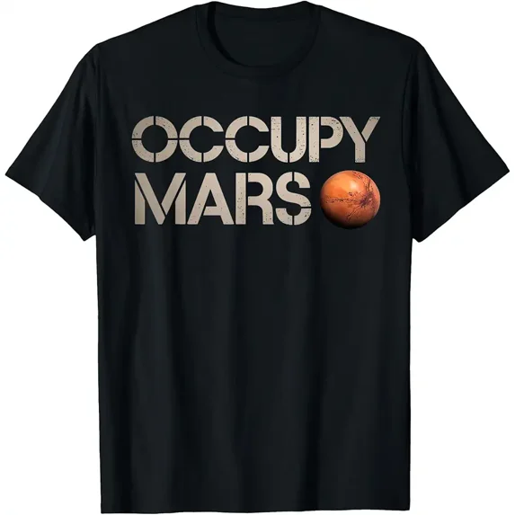 Astronomy Space Explorer Rocket Science Occupy Mars T-Shirt - Walmart.com
