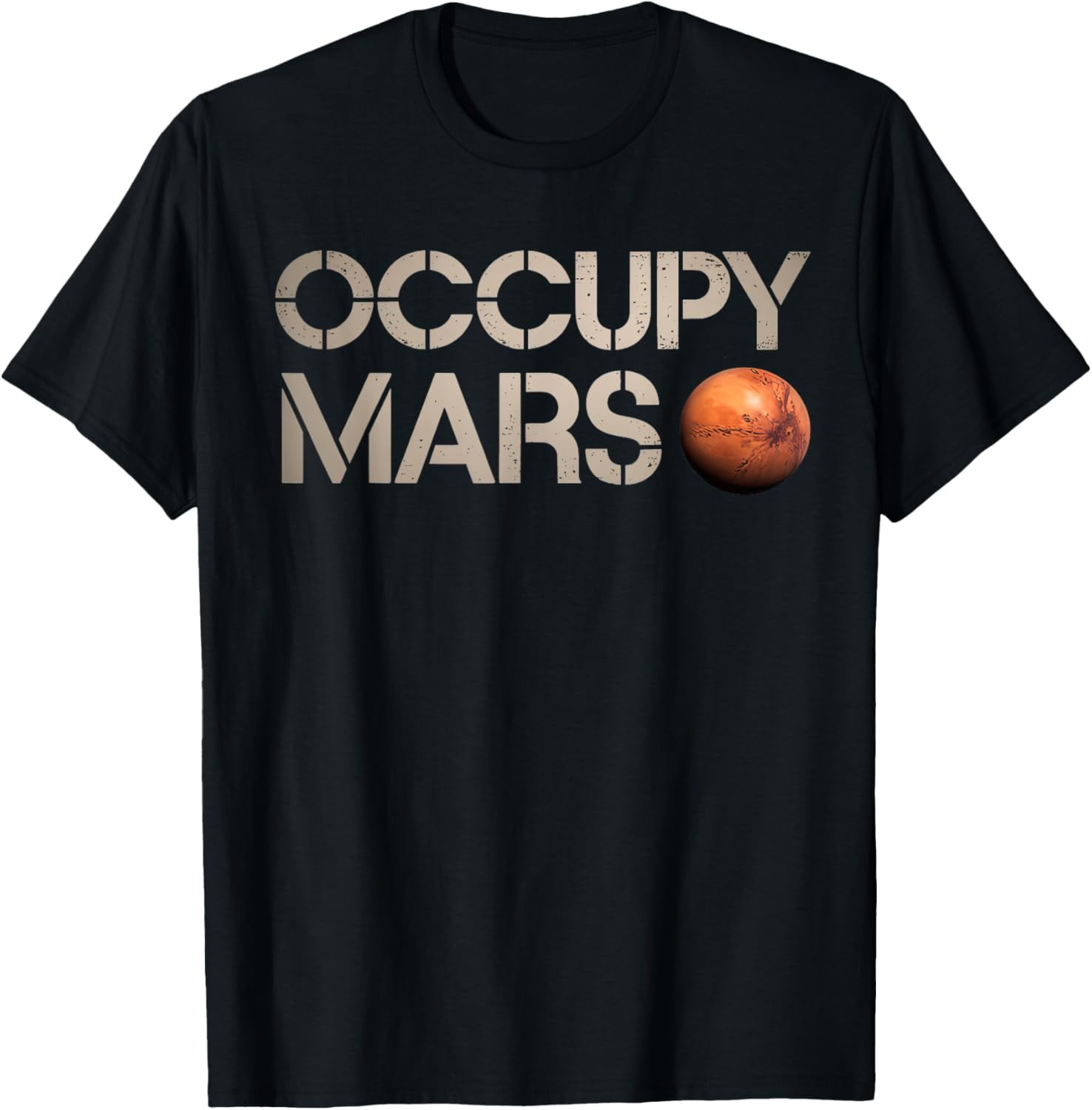 Astronomy Space Explorer Rocket Science Occupy Mars T-Shirt - Walmart.com