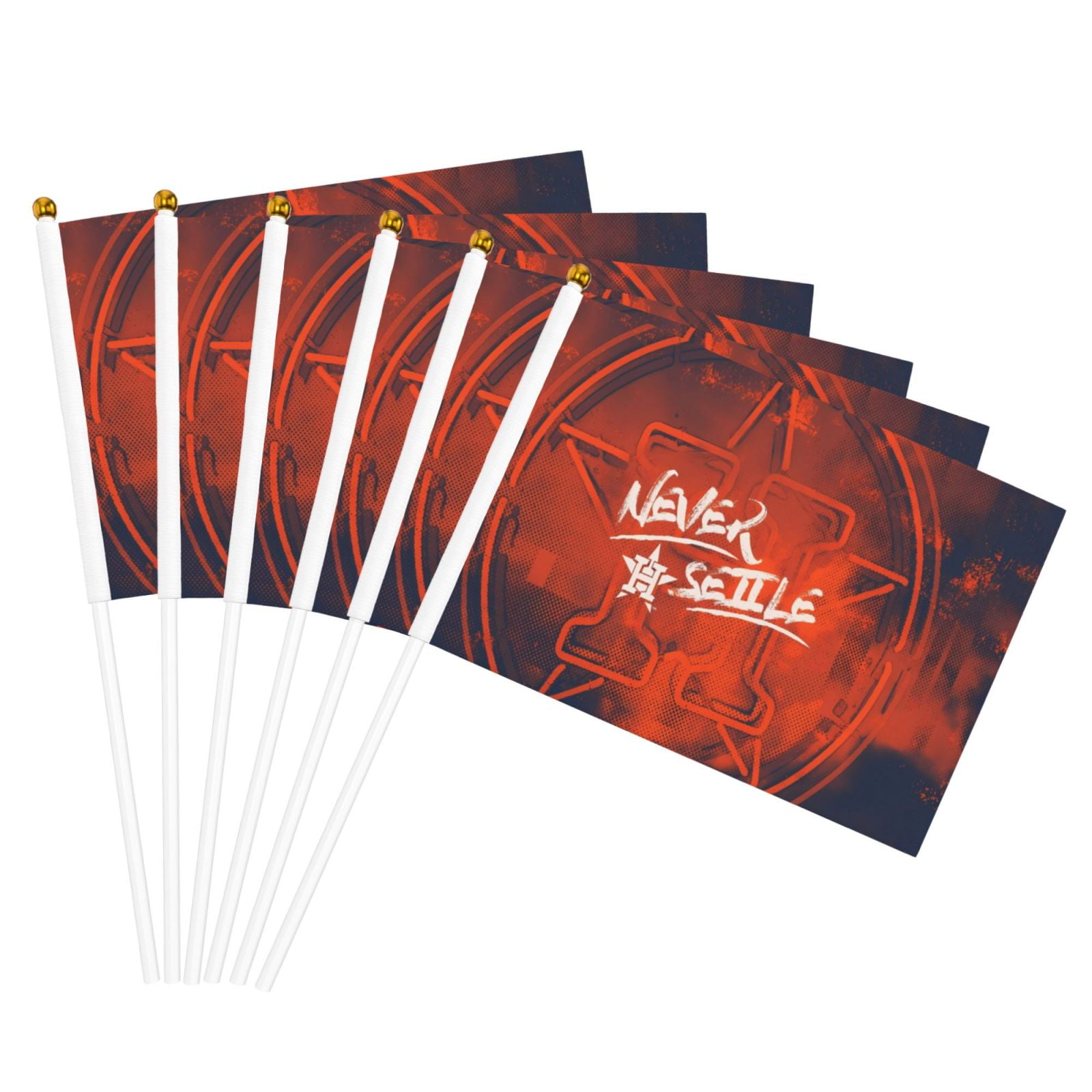 Astros Baseball Team Custom Double Sided Hand Waving Flag Multi-Pack ...