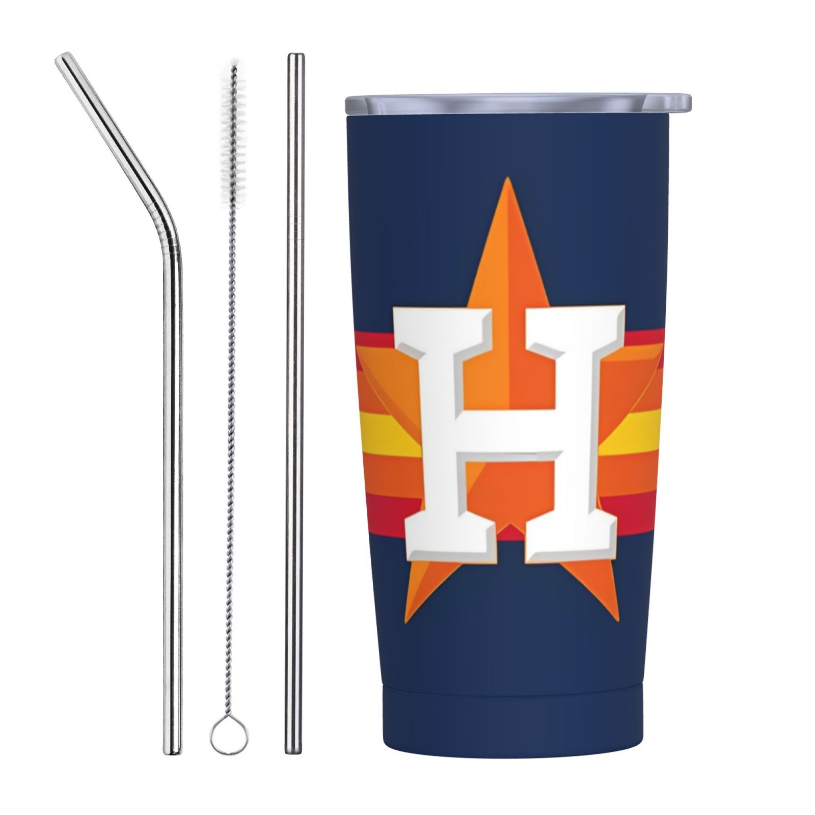 Astros Baseball Team Customized 20oz Car Cup Stainless Steel Car Water ...