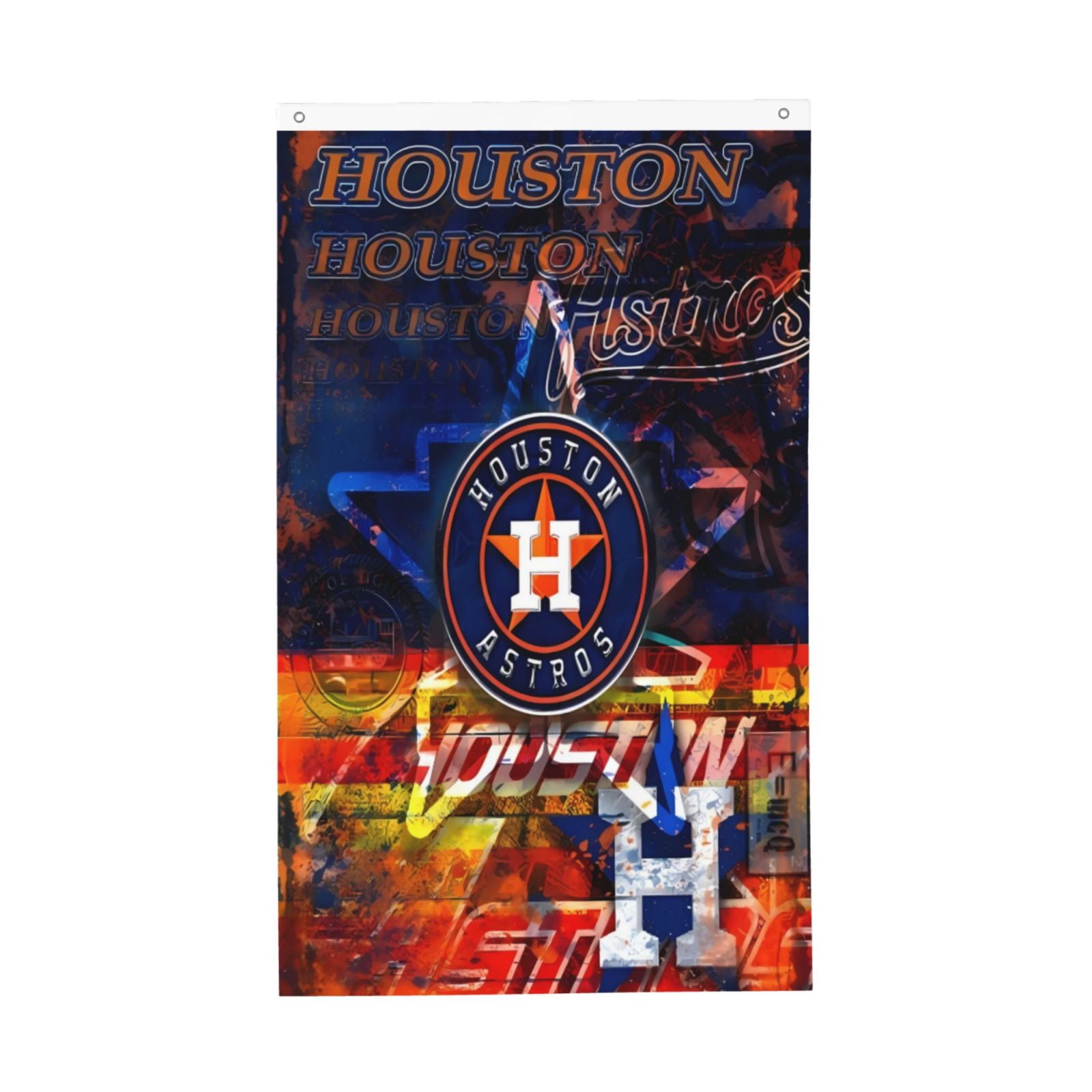 Astros Baseball Team Double Sided Garden Flag 3x5ft Indoor and Outdoor ...