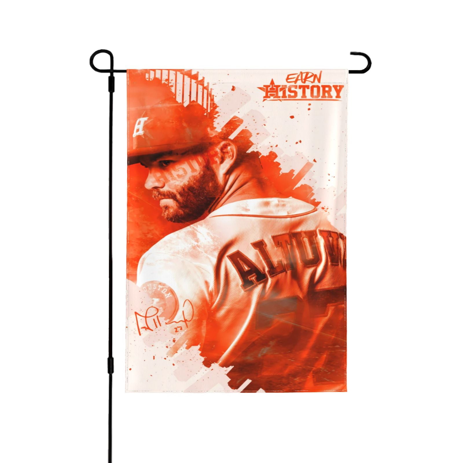 Astros Baseball Team Front Garden Flag, Fans Spectator Flag Hanging ...