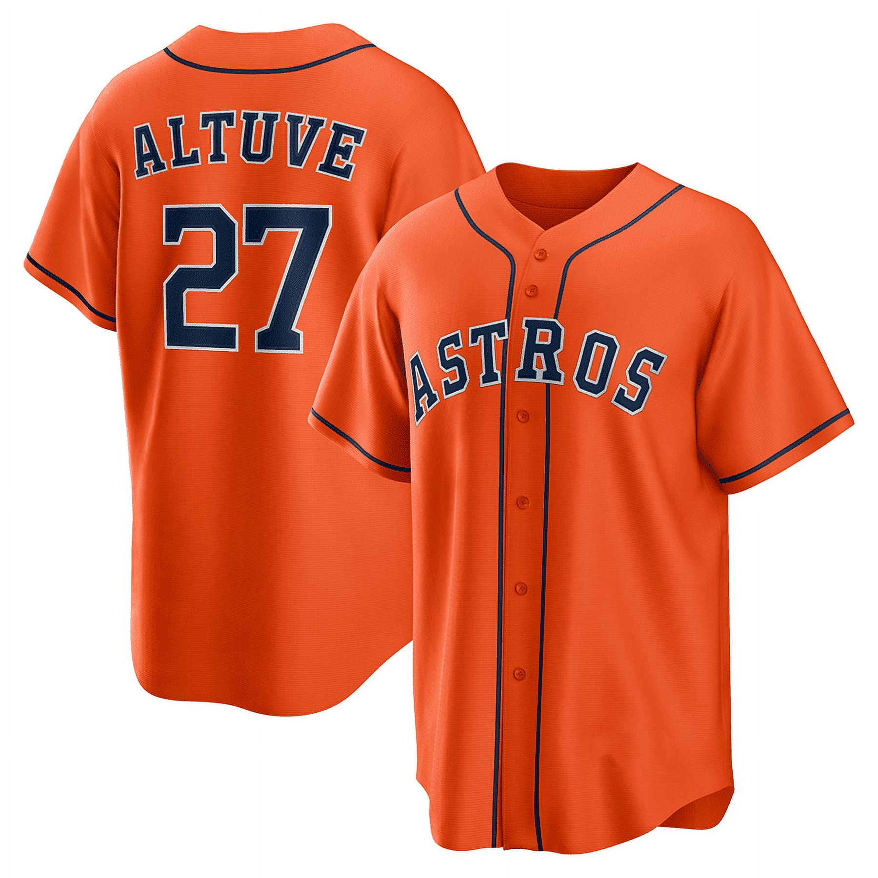Astros Baseball Team Jose Altuve#27 Jersey Home Player Jerseys Baseball ...