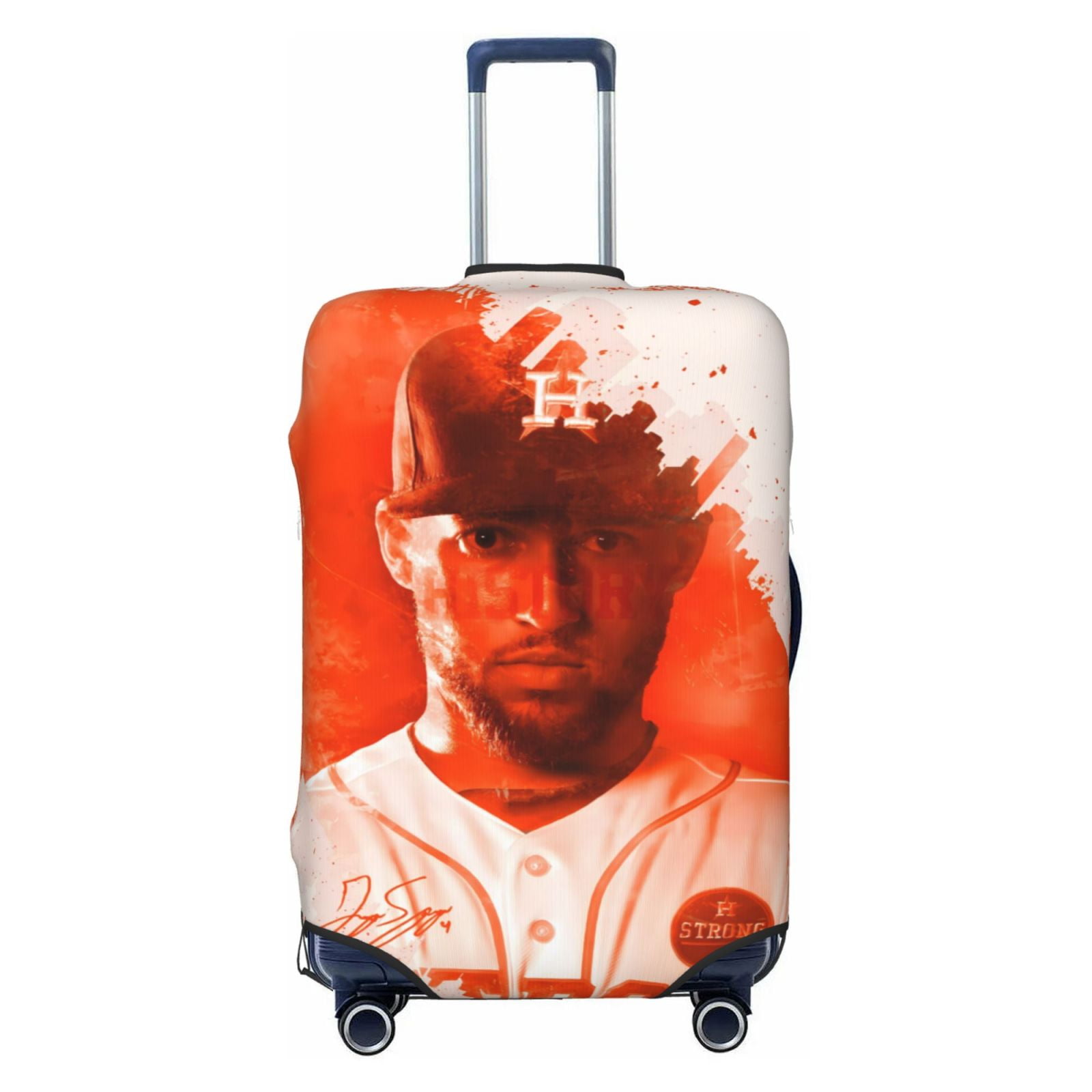 Astros Baseball Team Themed Elastic Luggage Cover for 18-21 Inch ...