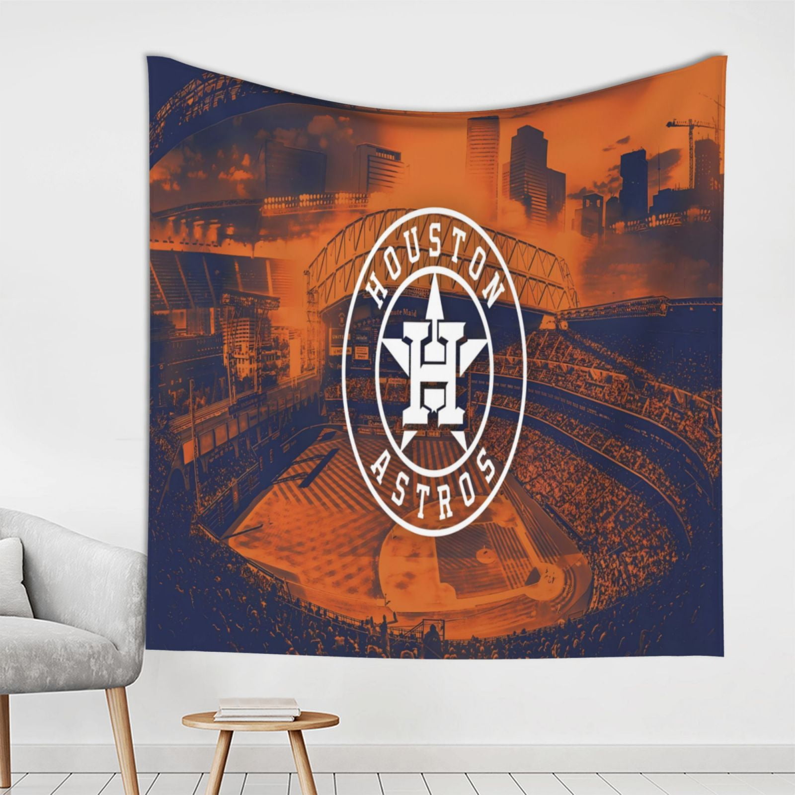 Astros Baseball Team Themed Wall Hanging 59x59 Inches, Luxurious ...