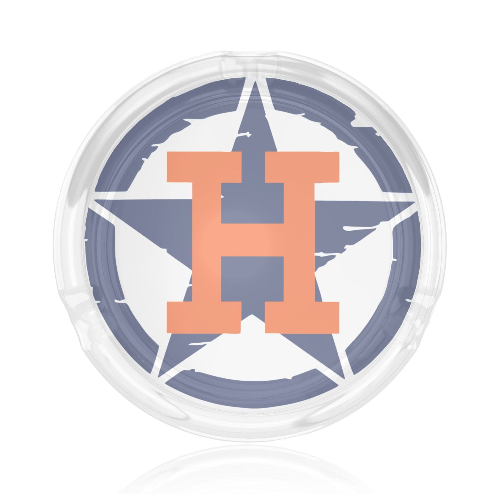 Astros Team Round Glass Ashtray, Customized With Baseball Theme ...
