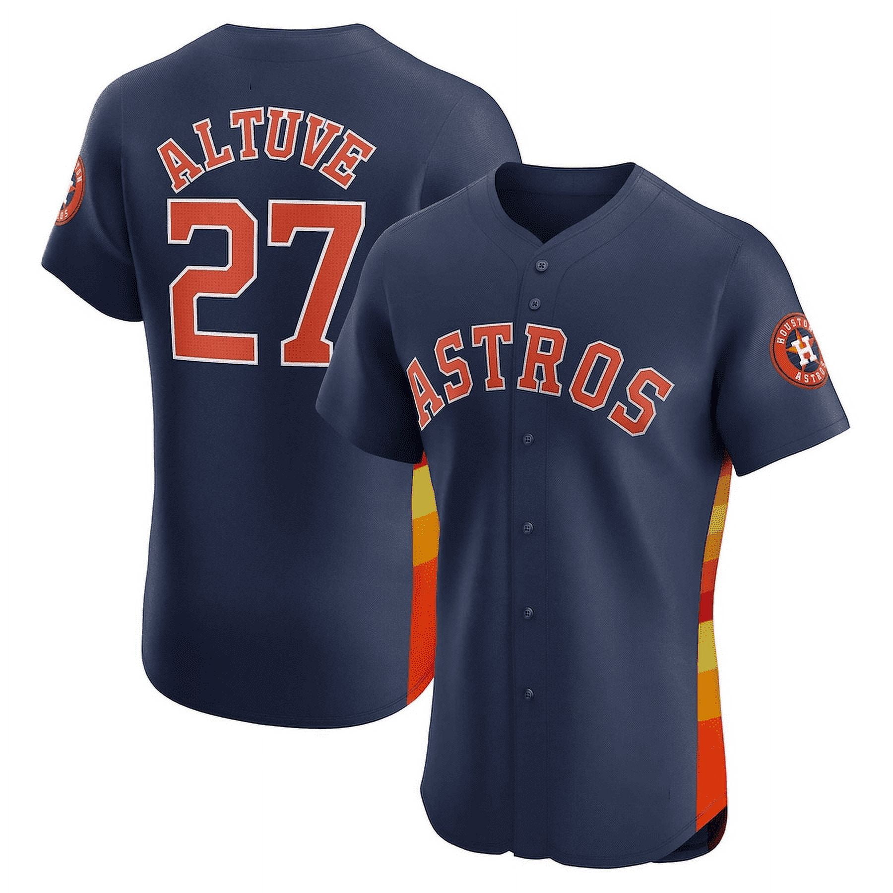 Astros Youth Home Limited J_ose_Altuve#27 Fans short sleeve Pl_ay_er ...