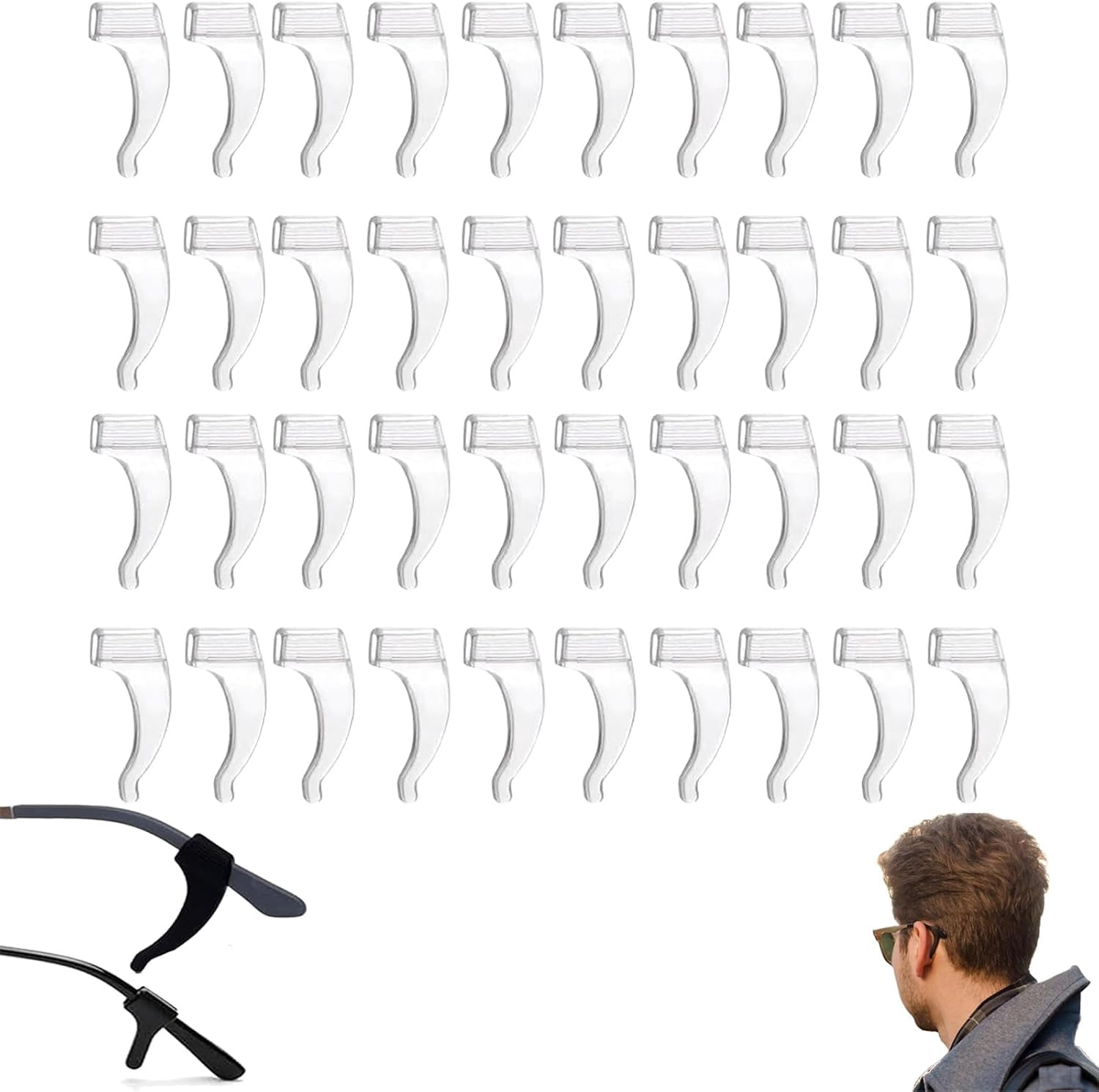 Astrovia Glasses Grips, 5/10 Pairs Eye Glass Ear Grippers, Anti-Slip ...
