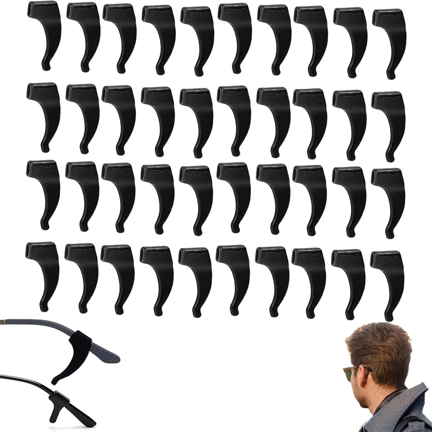 Astrovia Glasses Grips, 5/10 Pairs Eye Glass Ear Grippers, Anti-Slip ...