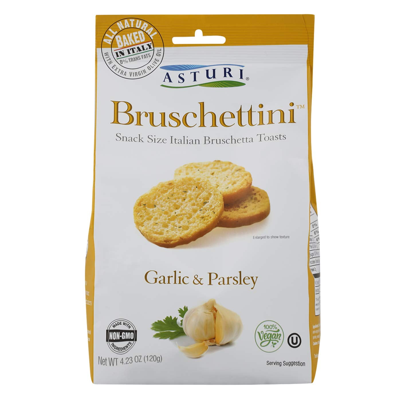 Asturi Bruschettini, Garlic and TSF6 Parsley, 4.23 Ounce - Walmart.com