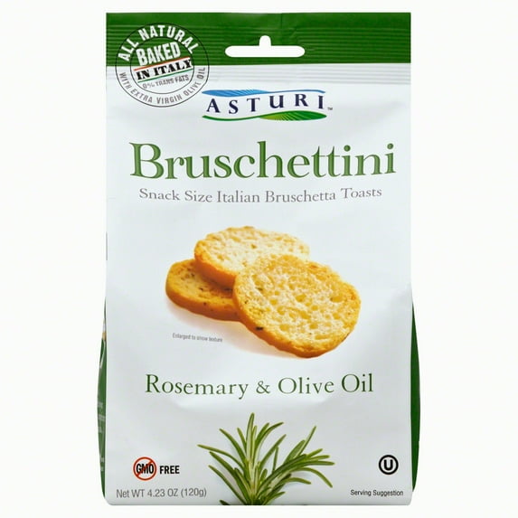Asturi Bruschettini Rosemary Olive Oil Italian Toasts - 4.23 oz ...