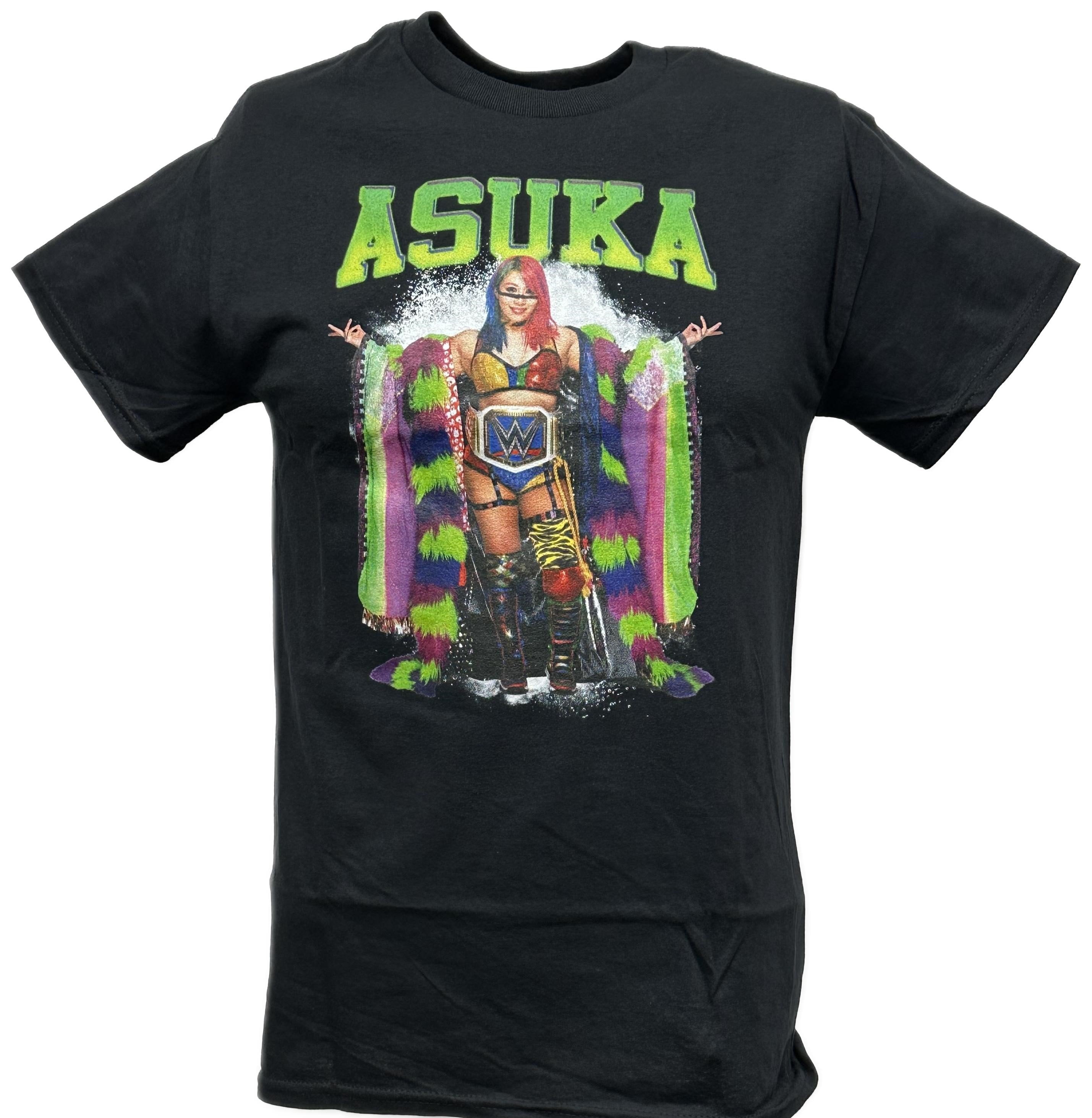 Asuka Multi Color Kimono Black T-shirt WWE - Walmart.com
