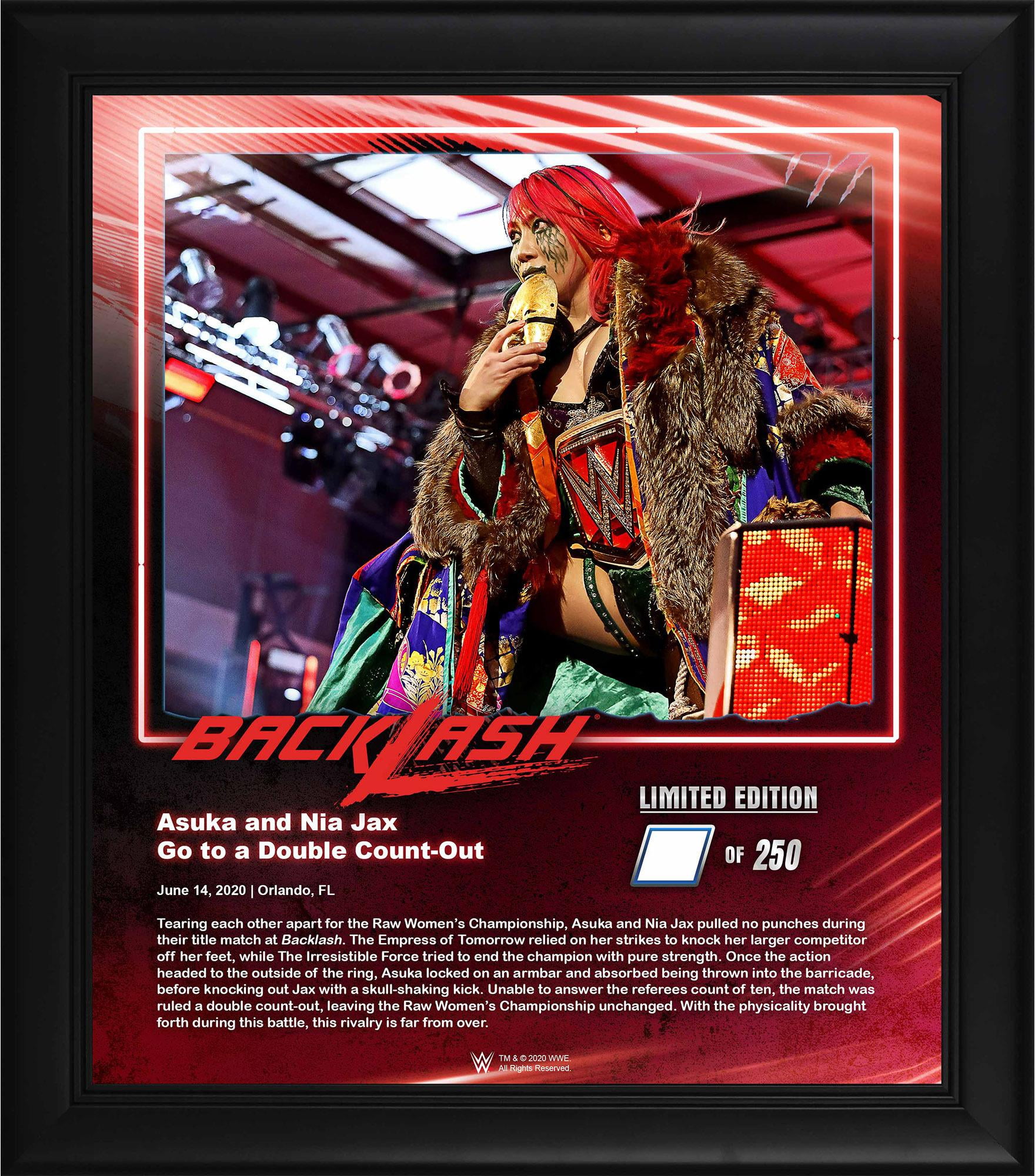 Asuka WWE Framed 15" x 17" 2020 Backlash Collage - Limited Edition of ...