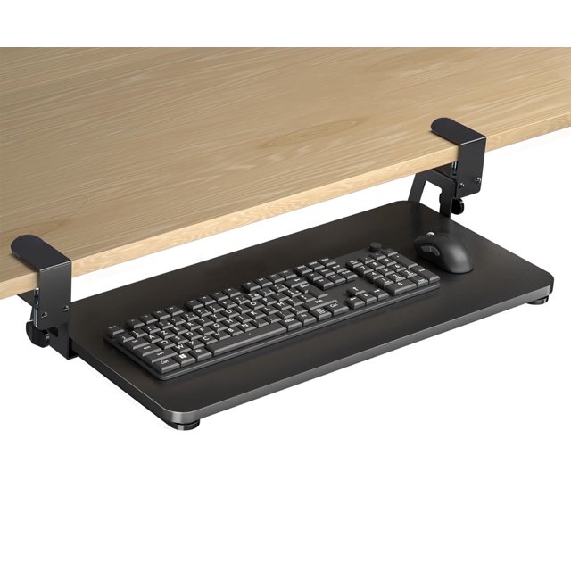 Asunby Adjustable Keyboard Tray Under Desk, Pull Out Keyboard Tray with ...