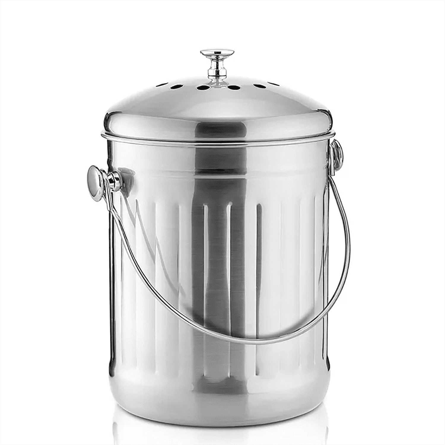 Asunby Compost Bin for Kitchen Countertop - 1.3 Gallon Odorless ...