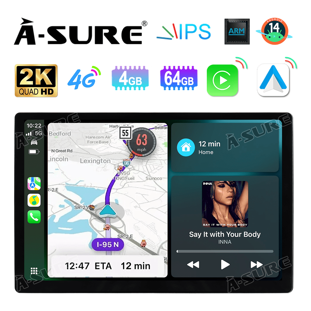 Asure 13.1" 4+64G Car Stereos For Toyota Tundra MK2 XK50 (2014-2021 ...