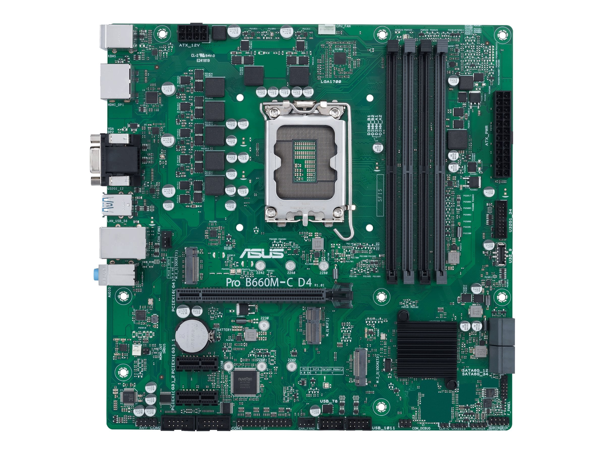 Asus B660M-CD4-CSM-SI Desktop Motherboard - Intel B660 Chipset - Socket ...