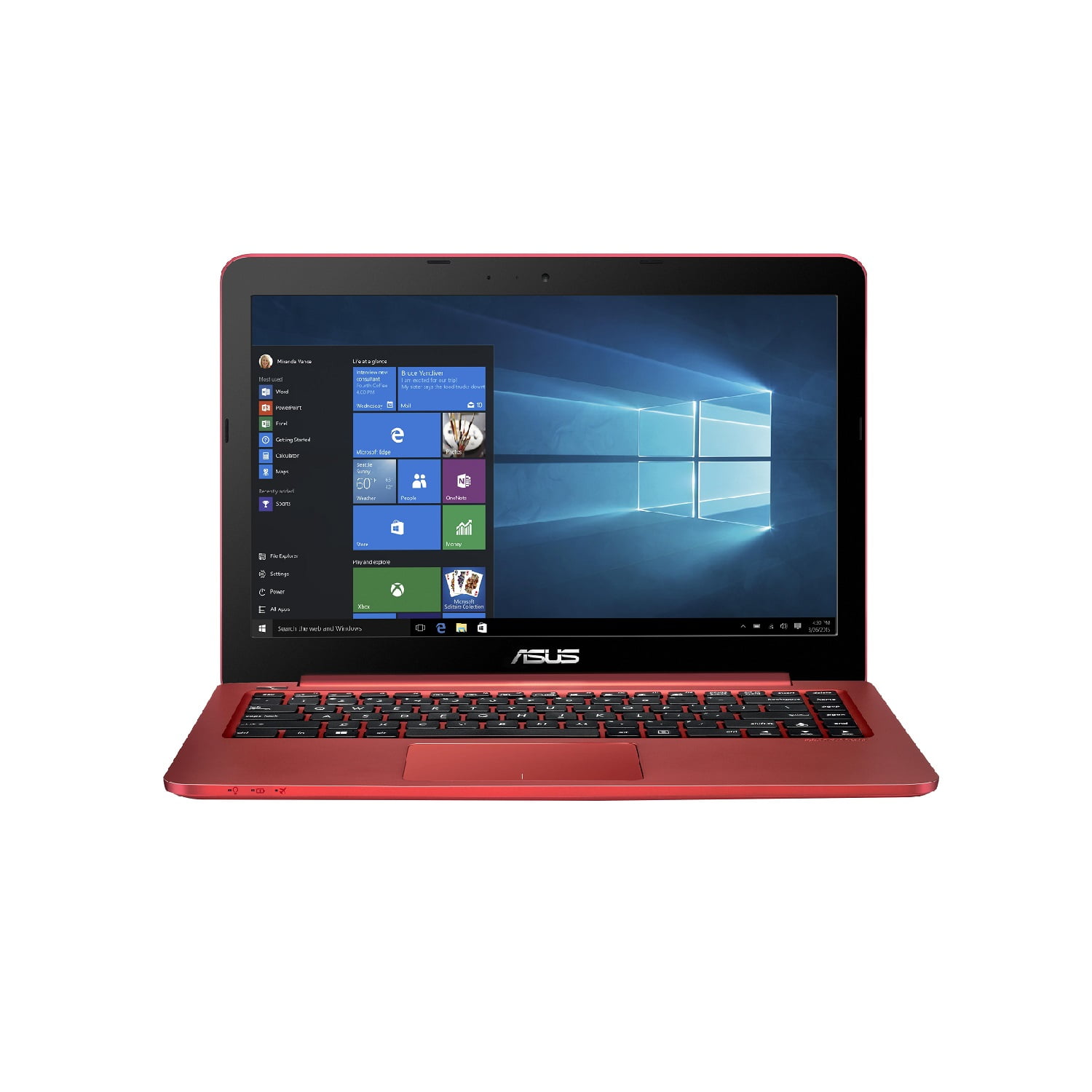 Asus L402SA Notebook with Intel Celeron N3150, 4GB 1TB HDD, Red ...
