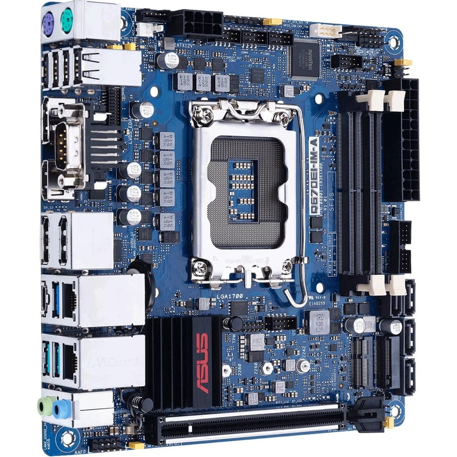 ASUS Q670EI-IM-A - Motherboard - mini ITX - LGA1700 Socket - Q670E Chipset - USB-C 3.2 Gen2, USB ...