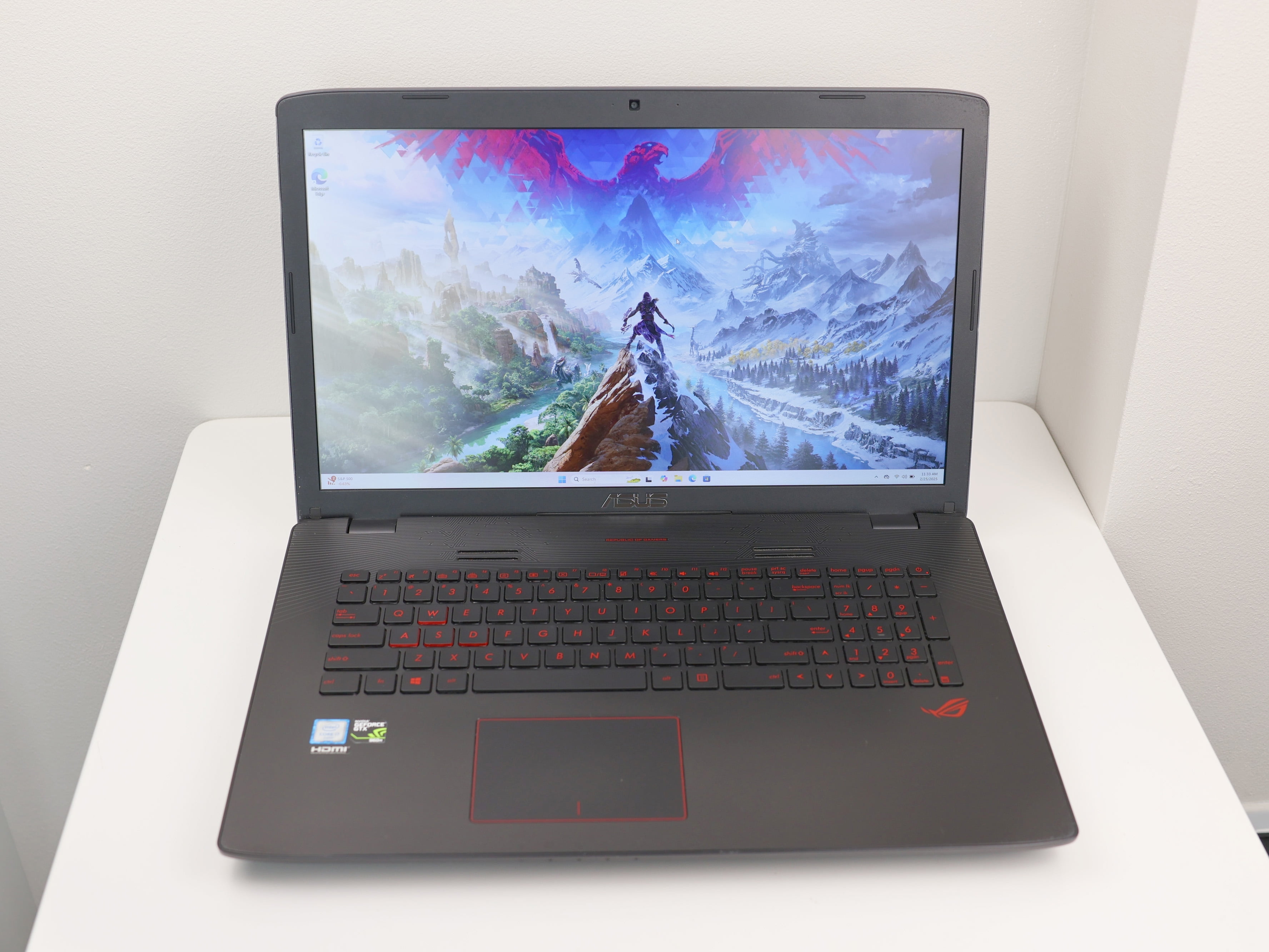 Pre-Owned Asus ROG 17.3" Full HD Gaming Laptop, Intel Core i7 i7-6700HQ ...