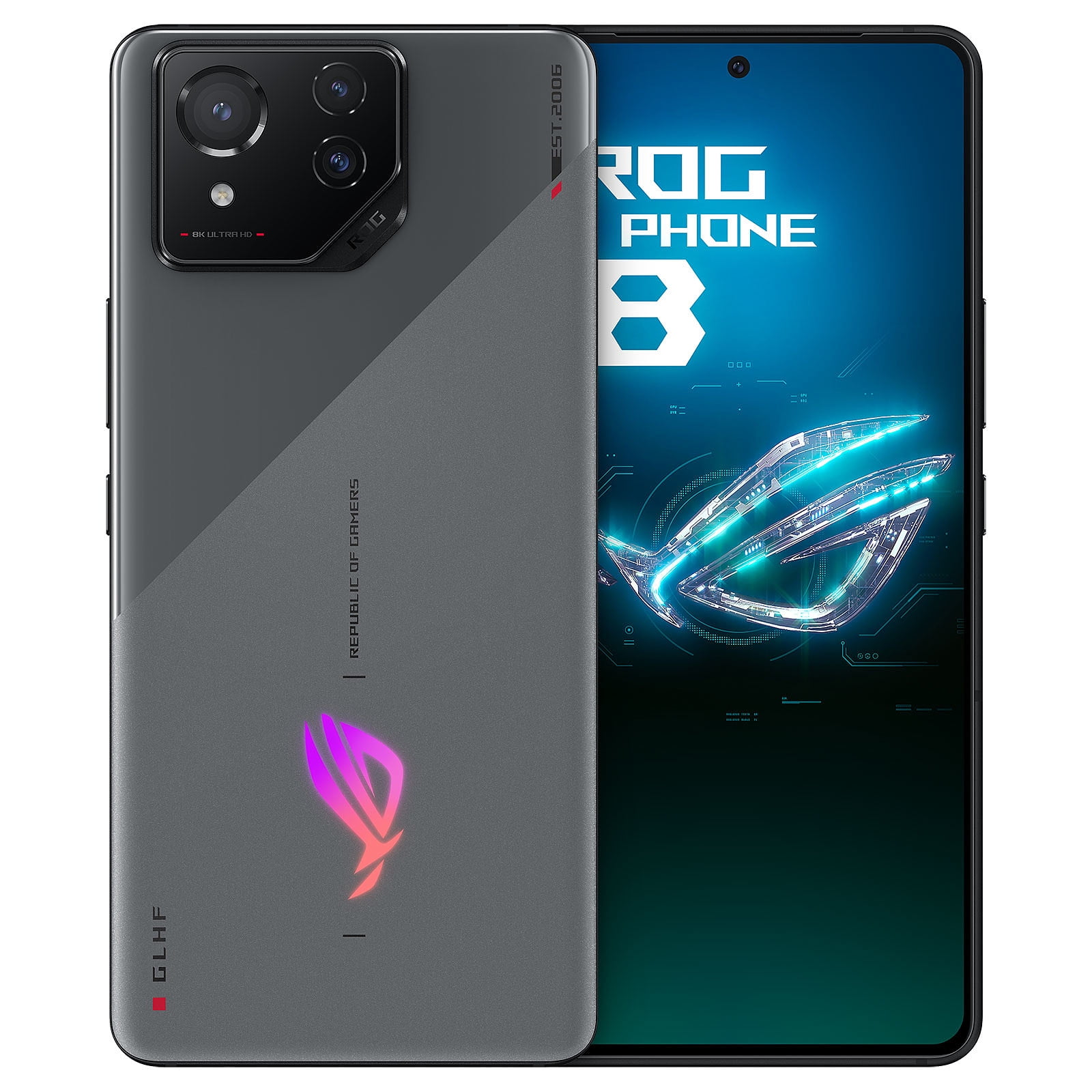 Asus ROG Phone 8, 256GB+16GB RAM, Dual SIM, 5G, Rebel Grey ...