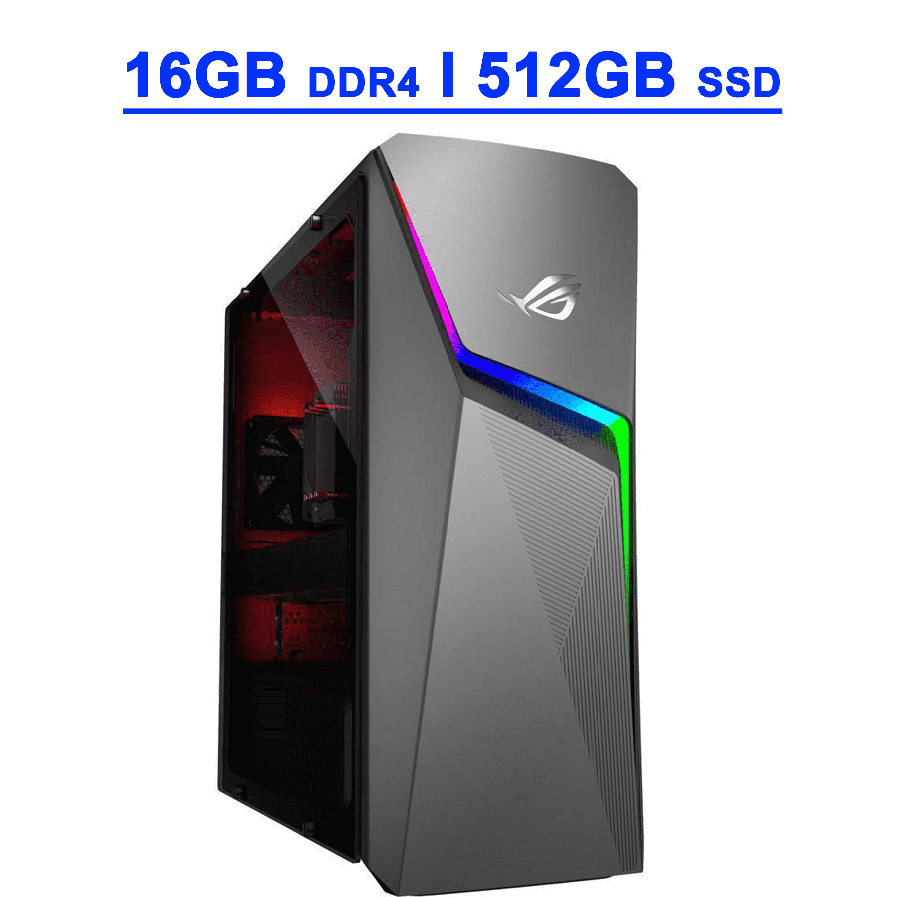 Asus ROG Strix G10CE Gaming Desktop, Intel Hexa-Core i5, 16GB DDR4 ...