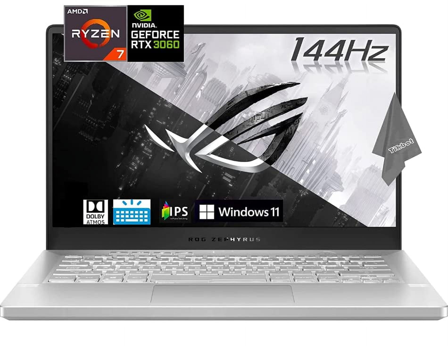 Asus ROG Zephyrus 14" 144Hz 300 nits Slim Gaming Laptop, 8 Cores AMD ...