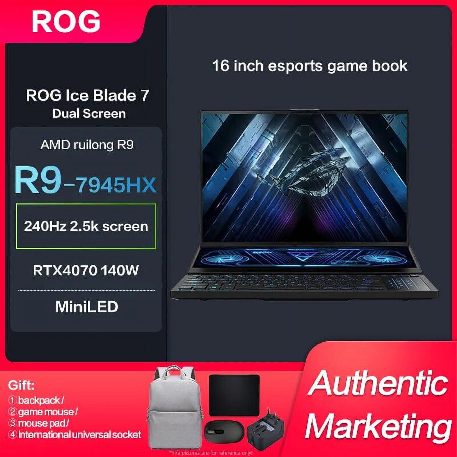 Asus ROG Zephyrus Double screen GX650 E-sport Gaming Laptop R9-7945HX RTX4070/4080/4090 2.5K ...
