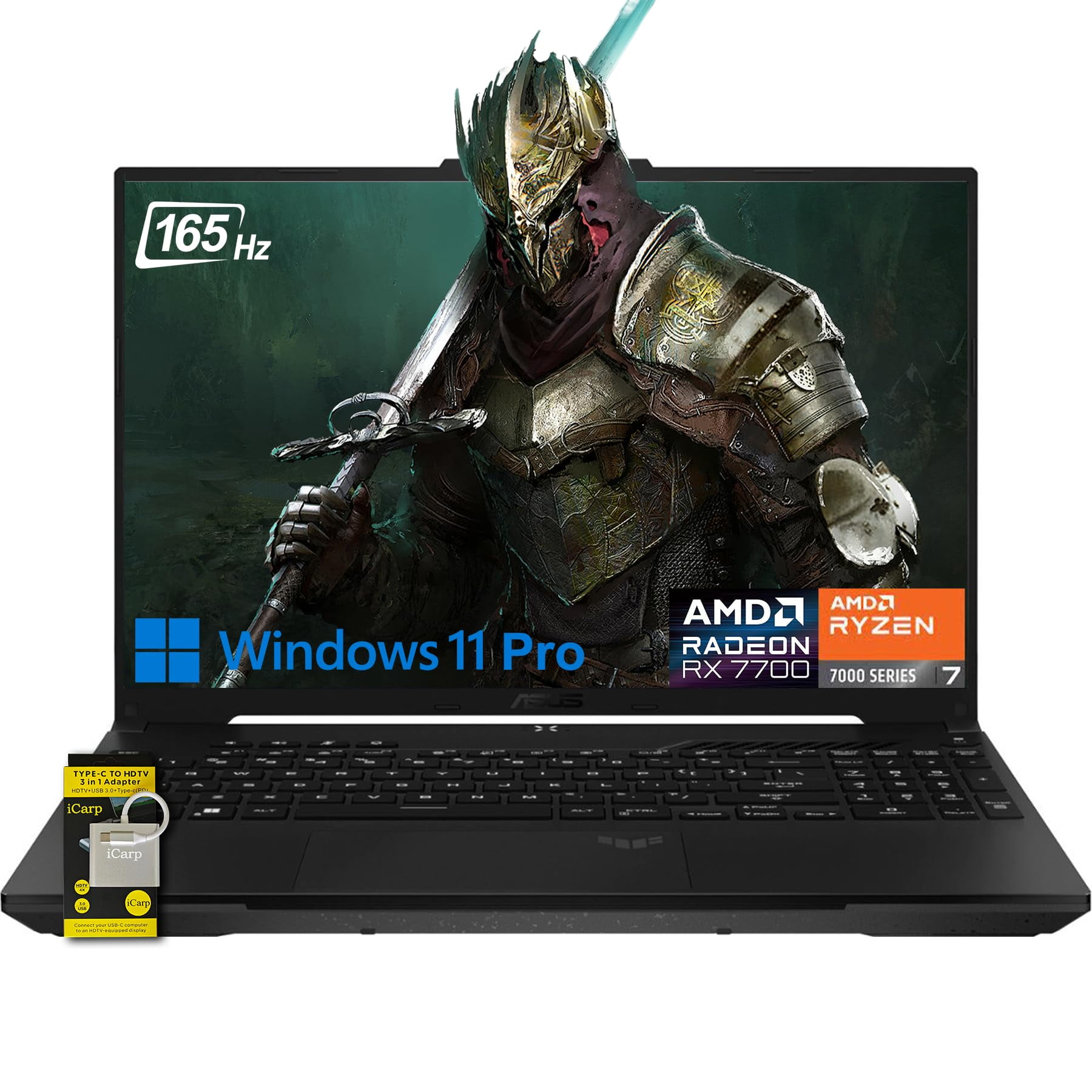Asus TUF Gaming A16 Laptop 16" WUXGA 165Hz 7ms 100% sRGB AMD Octa-core ...