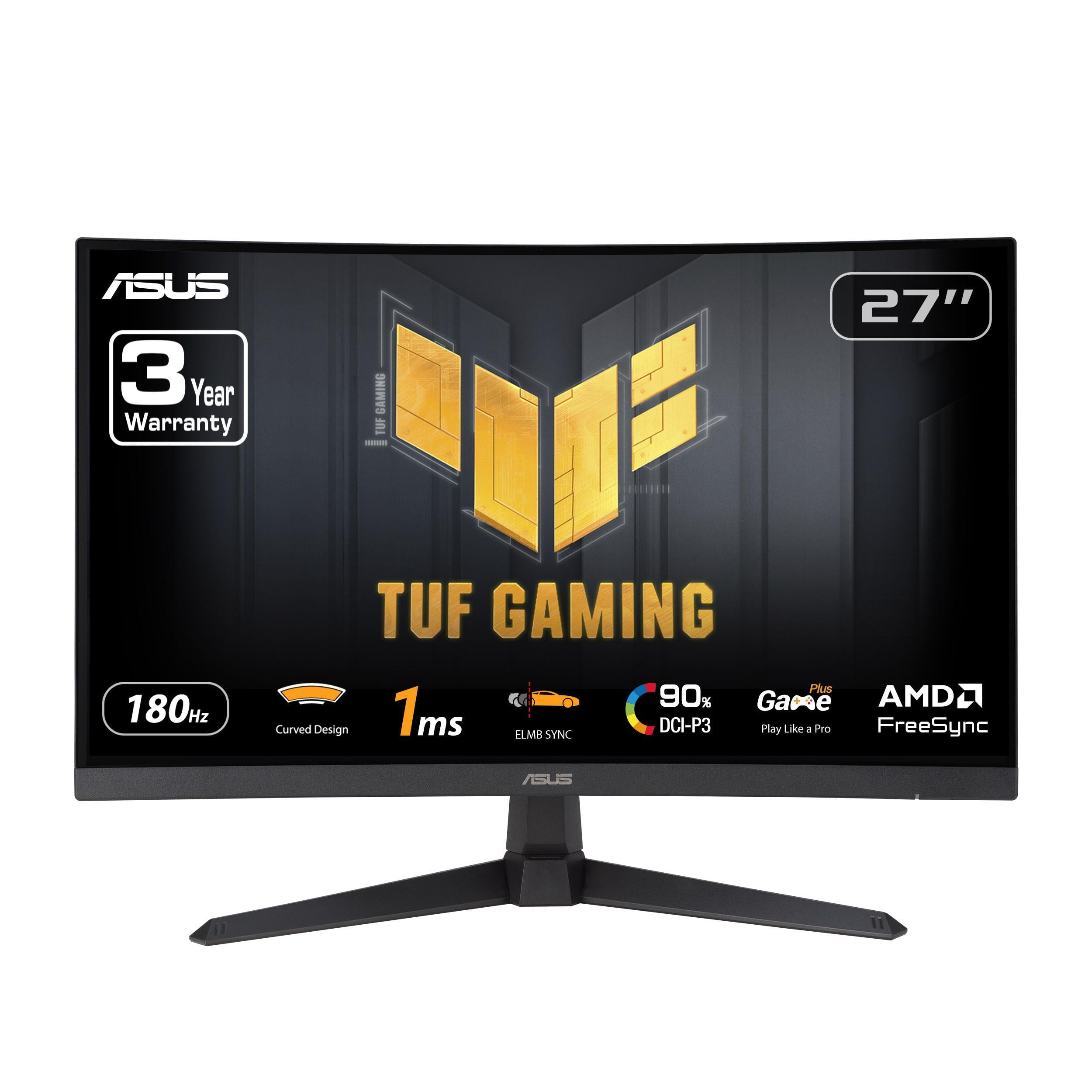 ASUS TUF Gaming 27” 1080P Curved Monitor (VG27VQ3B) - Full HD, 180Hz ...