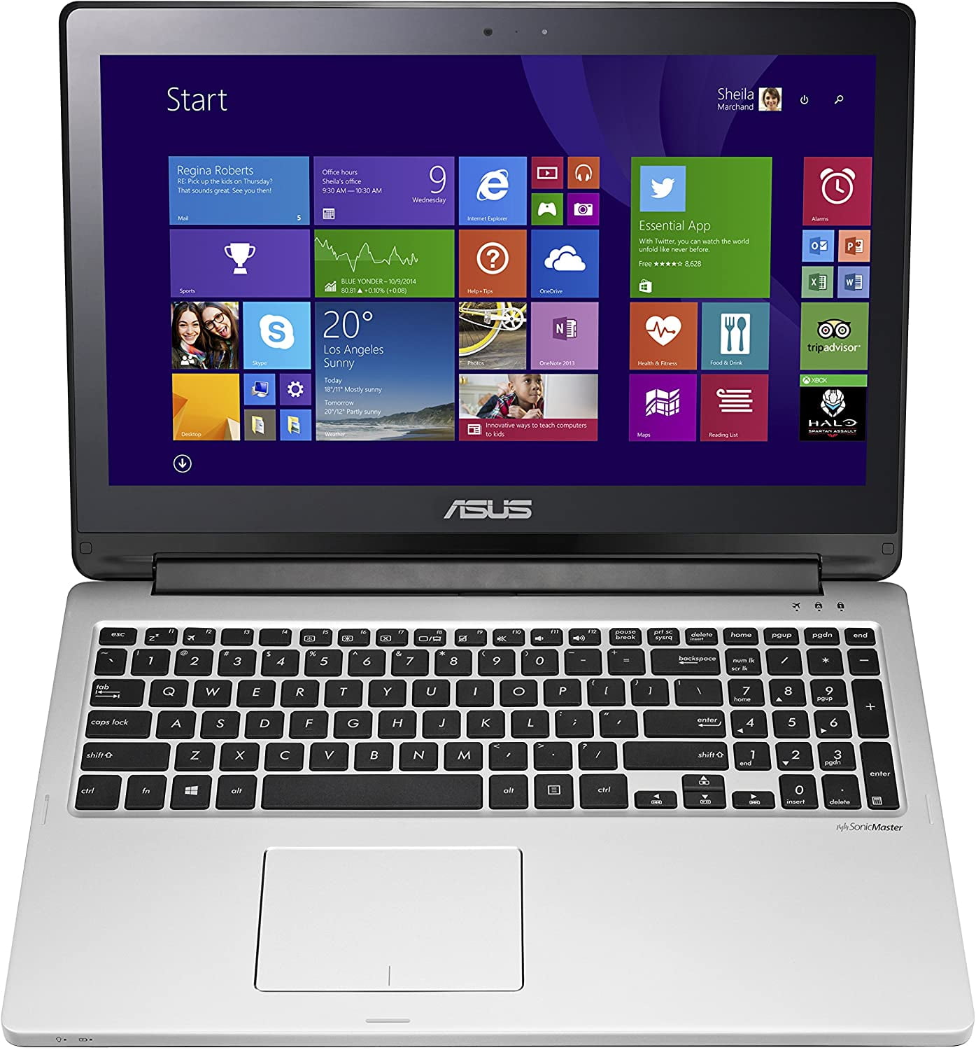 Asus Tp500L Laptop Intel Core i7 2.70 GHz 8Gb Ram 500GB HDD W10H ...