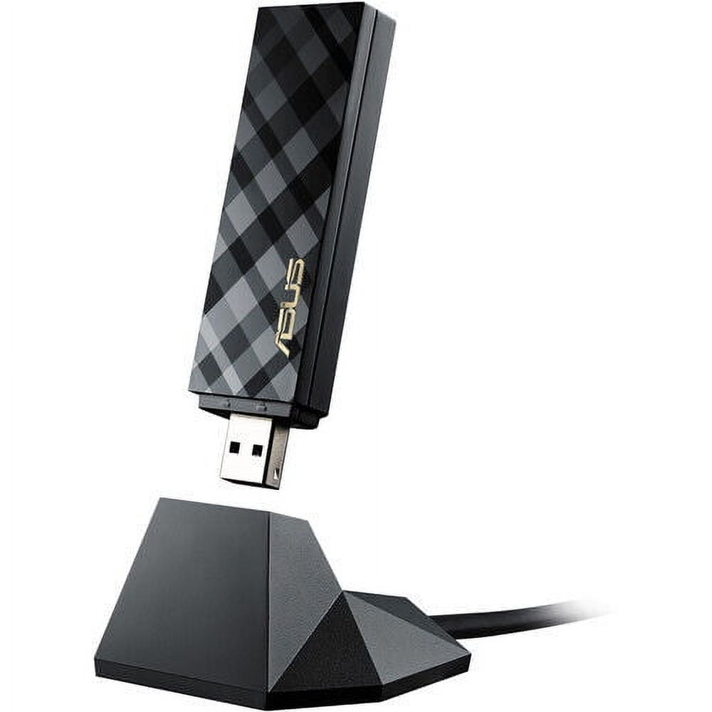 Asus USB-AC55 Dual Band USB 3.0 Wireless WIFI Adapter Extension - Black ...