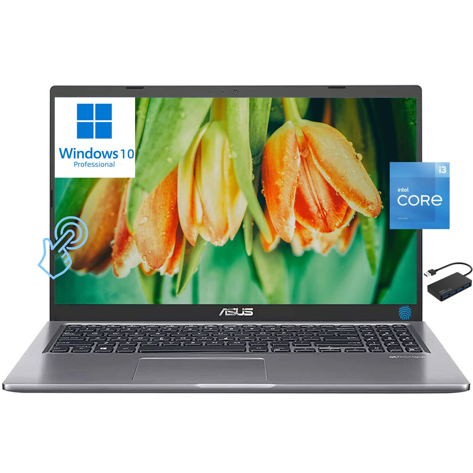 Asus [Windows 10 Pro] VivoBook 15 Business Laptop Computer, 15.6" FHD ...