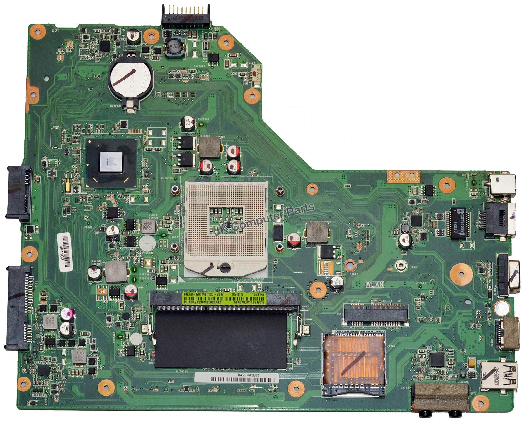 Asus X54C Intel Laptop Motherboard s989 60-N9TMB1100-B24 - Walmart.com
