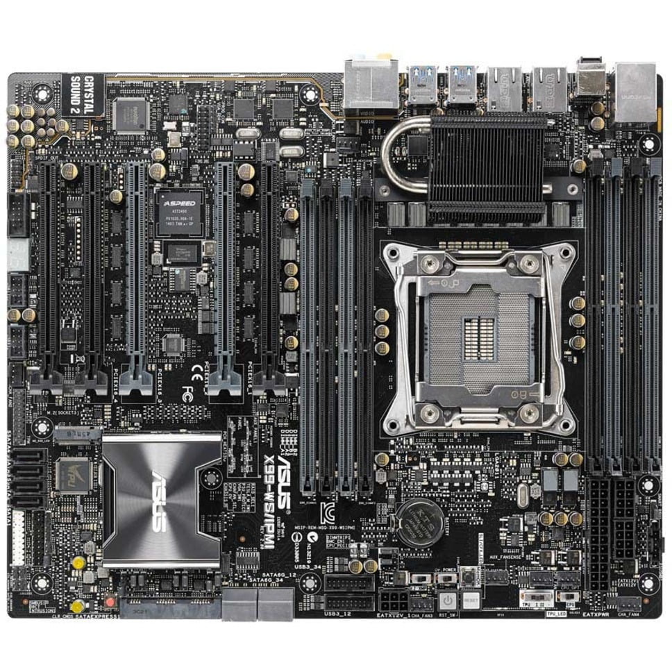 Asus X99-WS/IPMI Desktop Motherboard, Intel X99 Chipset, Socket LGA ...