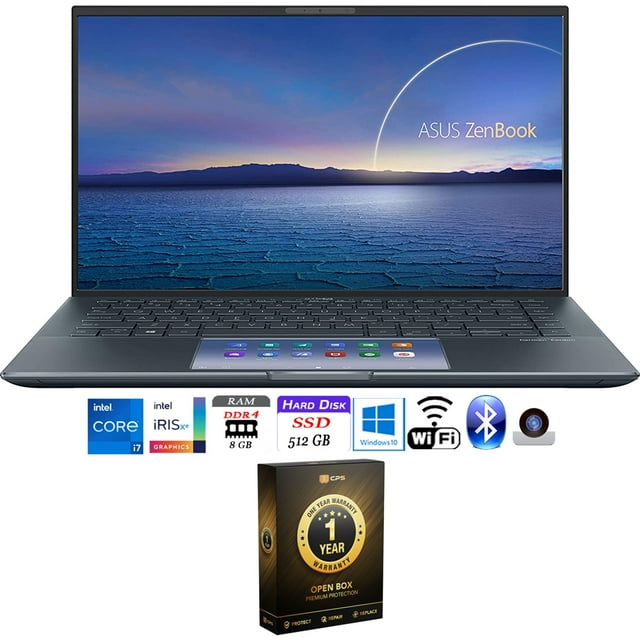 Open Box Asus ZenBook 14" Intel i7 8GB/512GB Laptop + 1 Year Warranty ...