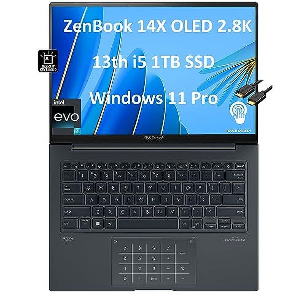 Asus ZenBook 14 Pro 14X OLED 14.5/ QHD+ 120Hz Touchscreen (Intel 13th ...